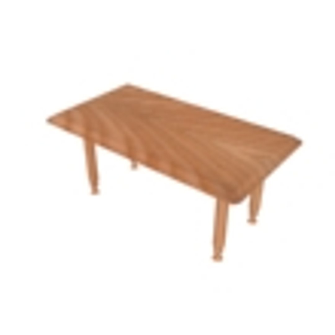 Rectangular Table 3ds Free