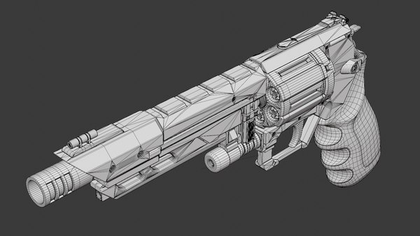 Sci-Fi Revolver 3D model - TurboSquid 1807927