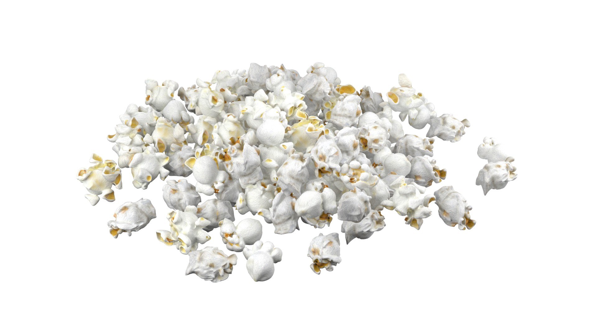 3D Popcorn Pile Model - TurboSquid 2387857