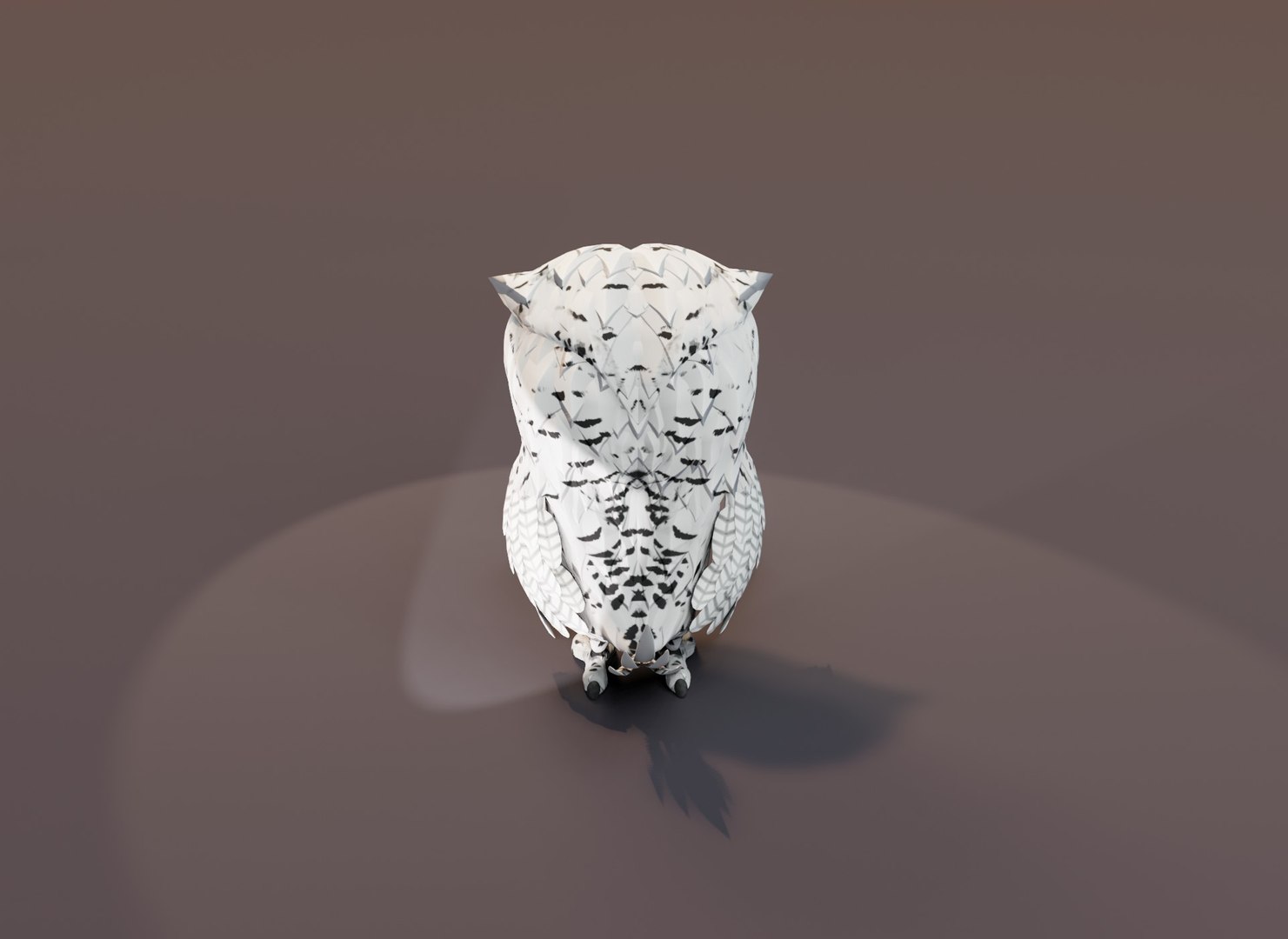 Cartoon Snowy Owl Animated 3D Model Model - TurboSquid 1771147