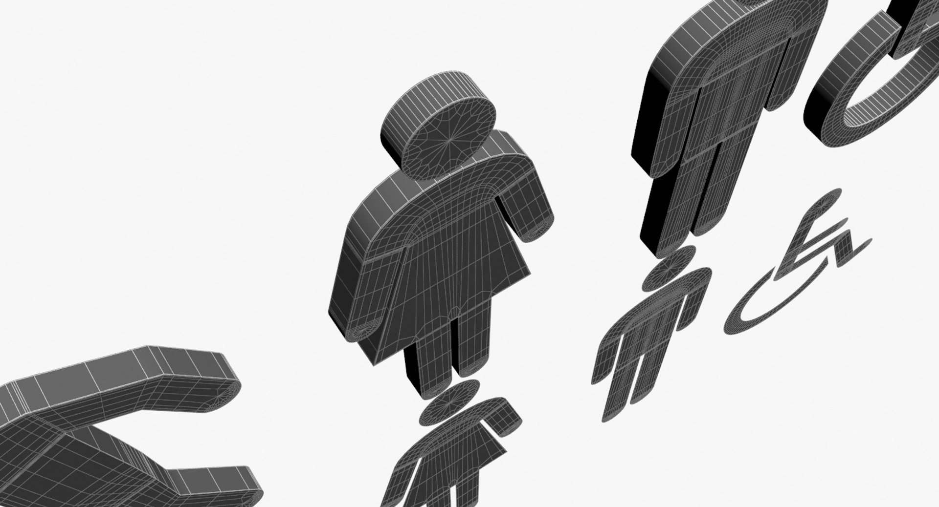 Sign Symbol 3D - TurboSquid 1299077