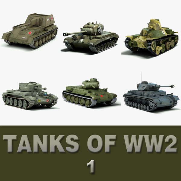 tanks ww2 3d model