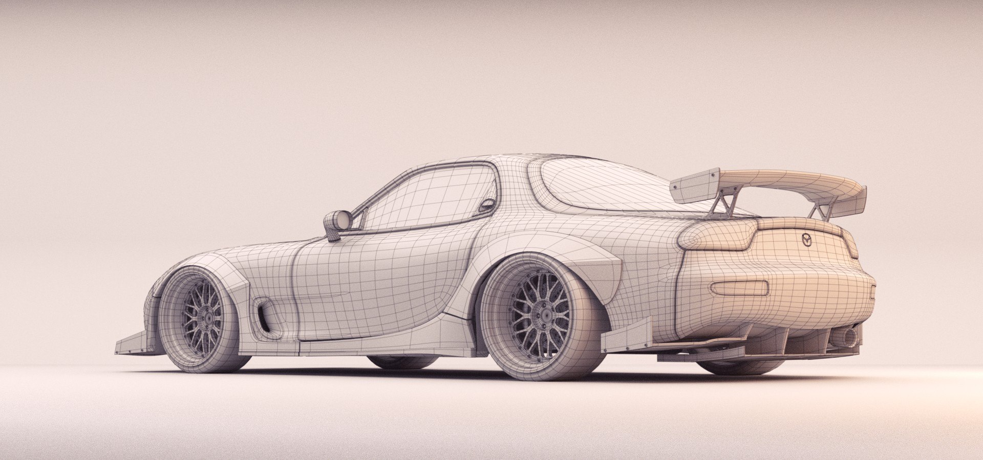 Custom Modified Rx-7 3D Model - TurboSquid 1330757