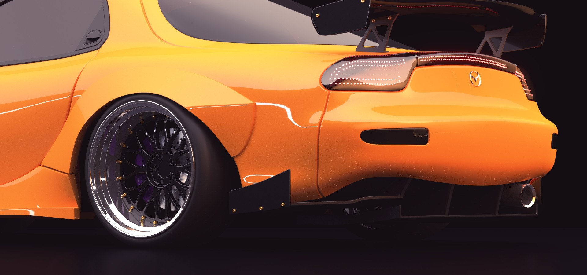 Custom Modified Rx-7 3D Model - TurboSquid 1330757