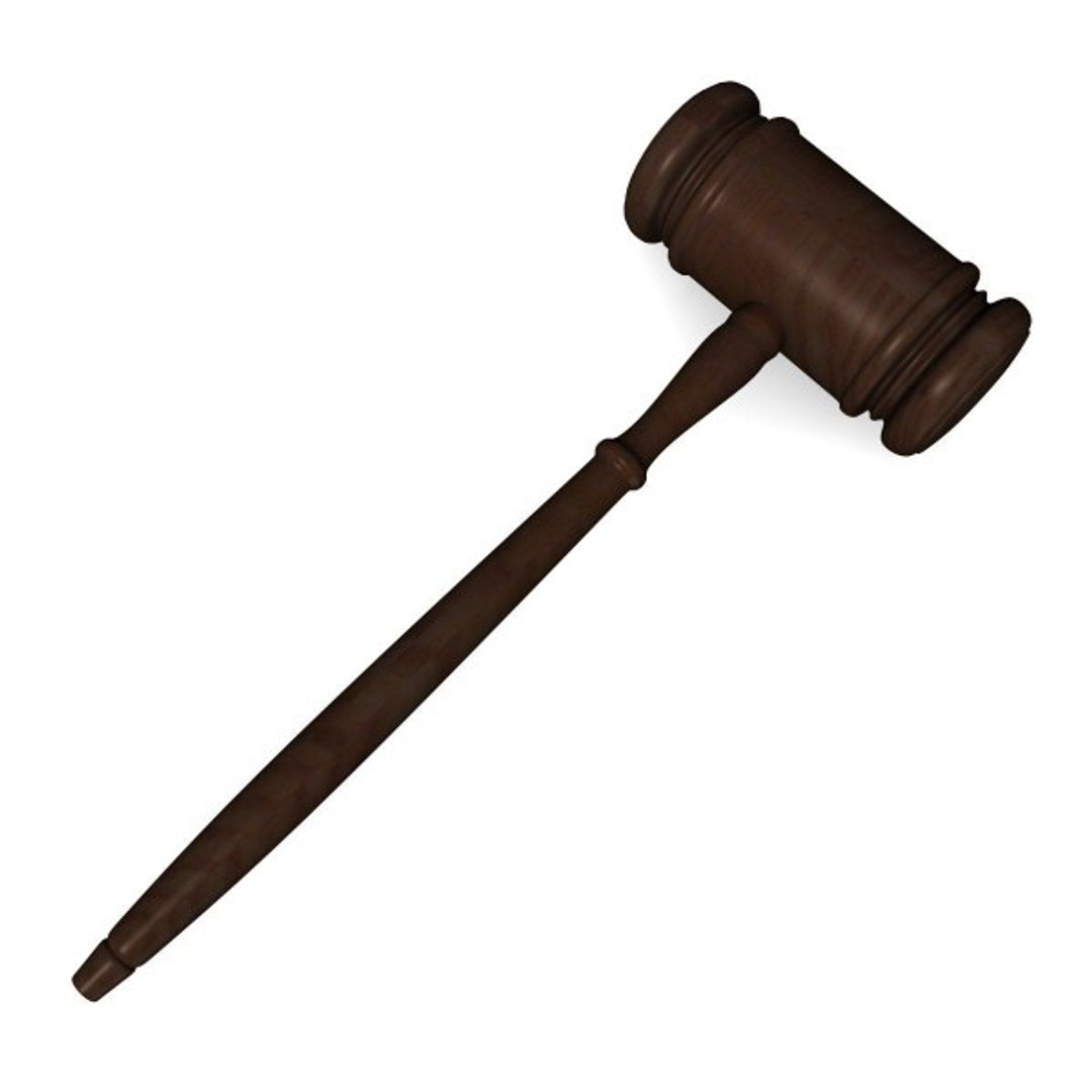 3d 3ds Knocker Gavel Hammer