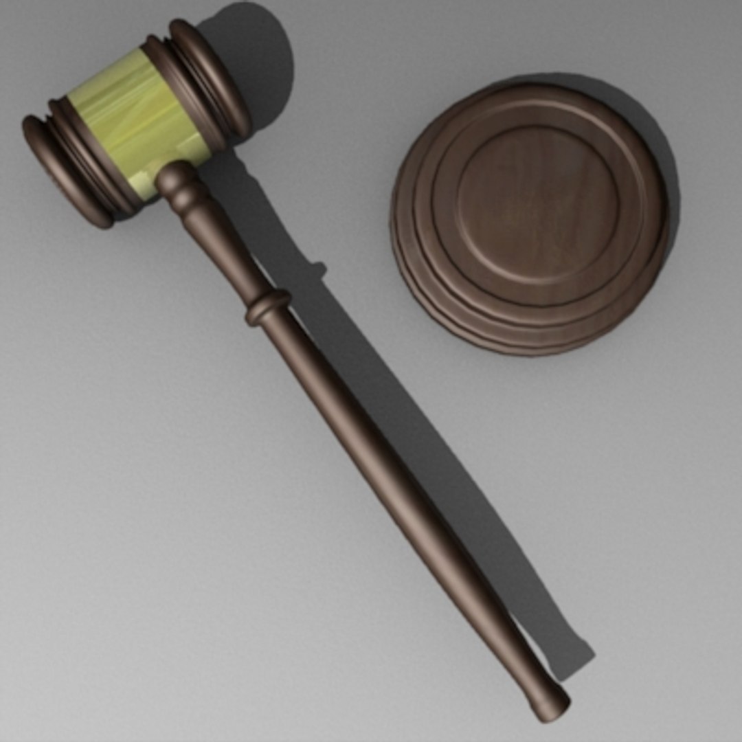 3d 3ds Knocker Gavel Hammer
