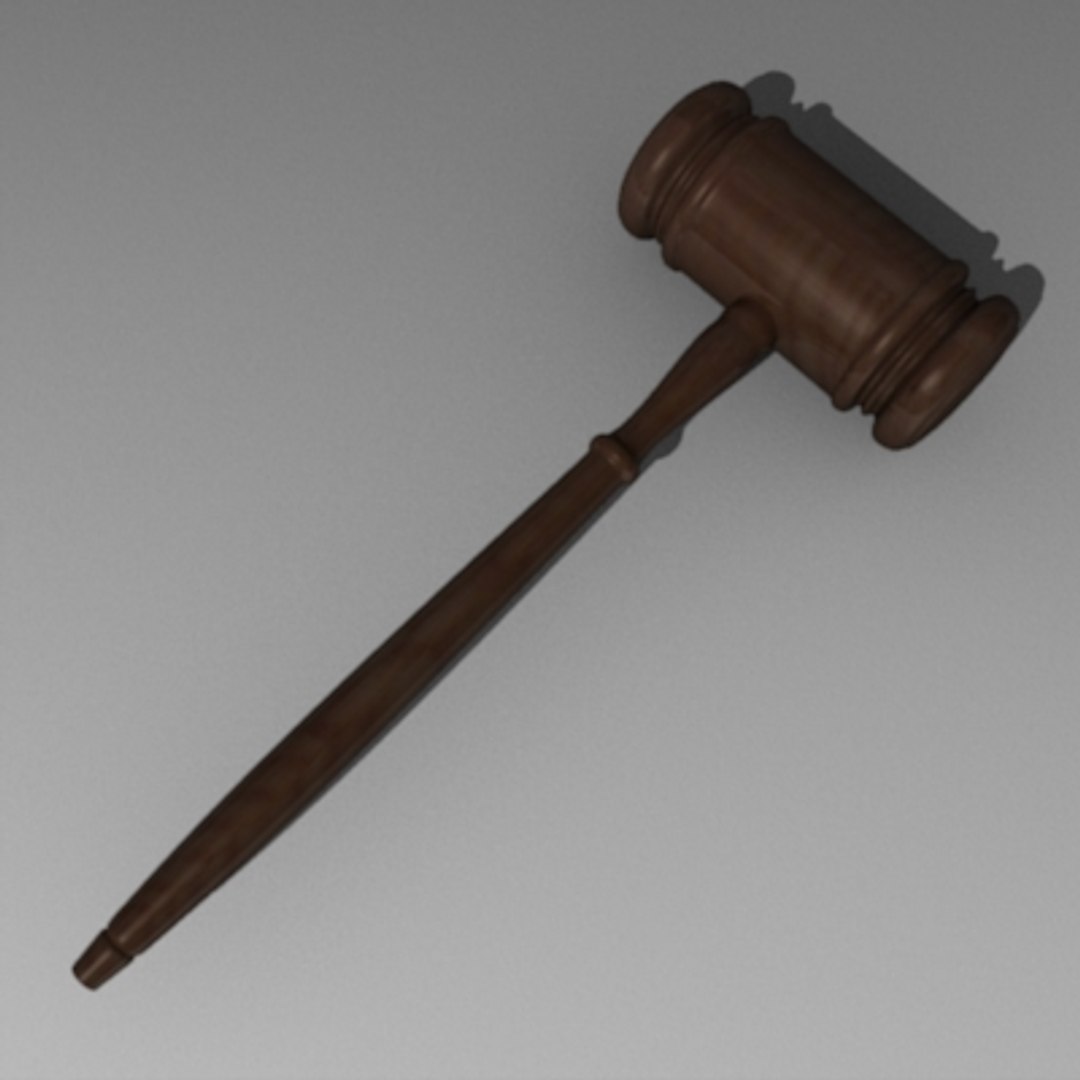 3d 3ds Knocker Gavel Hammer