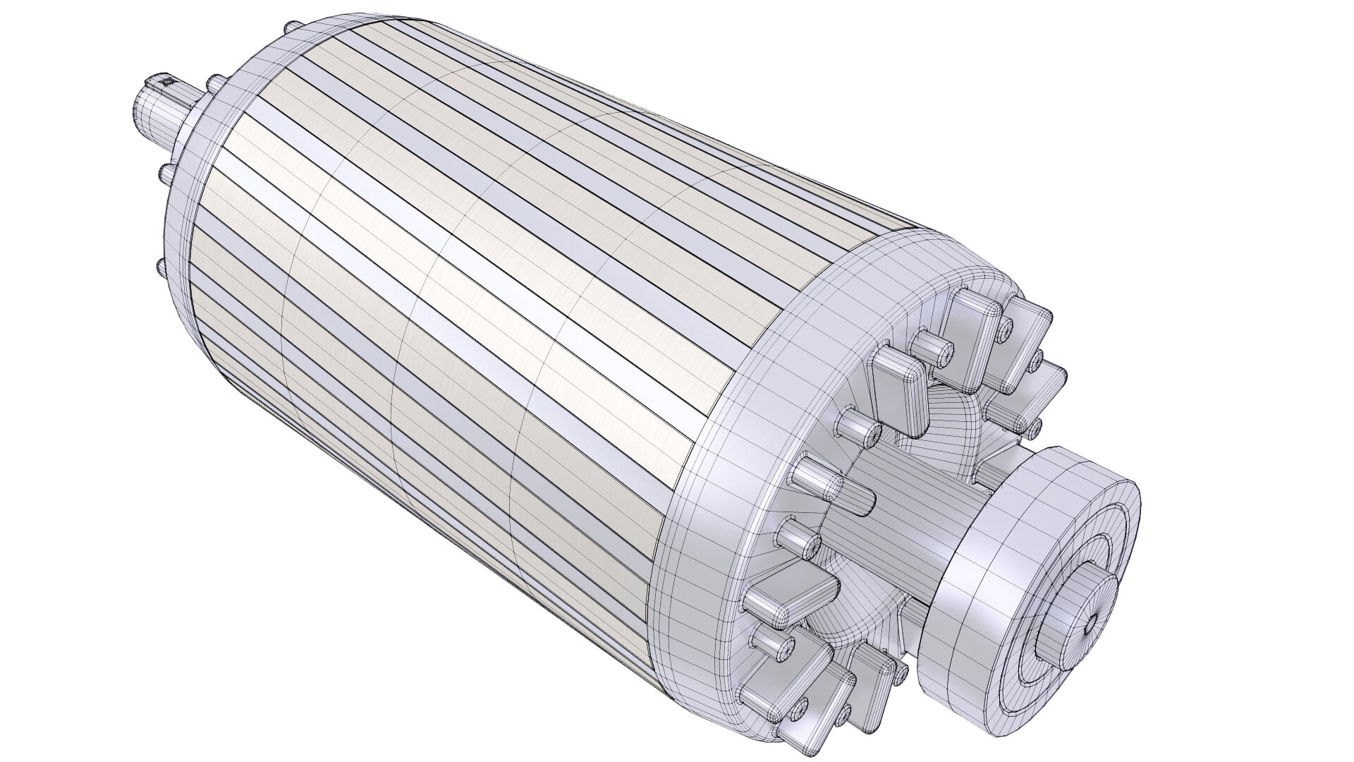3D rotor electric motor model - TurboSquid 1679891