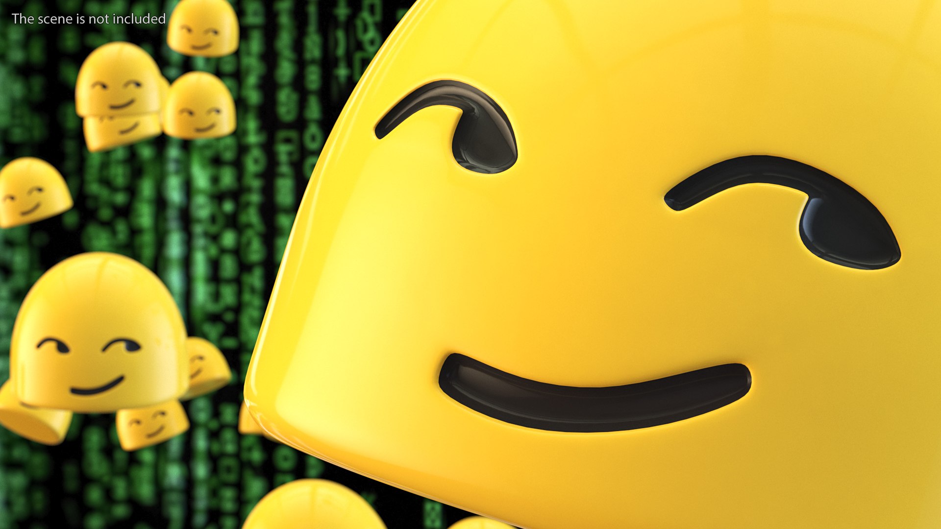 Smirking Face Android Emoji 3D Model - TurboSquid 1823740