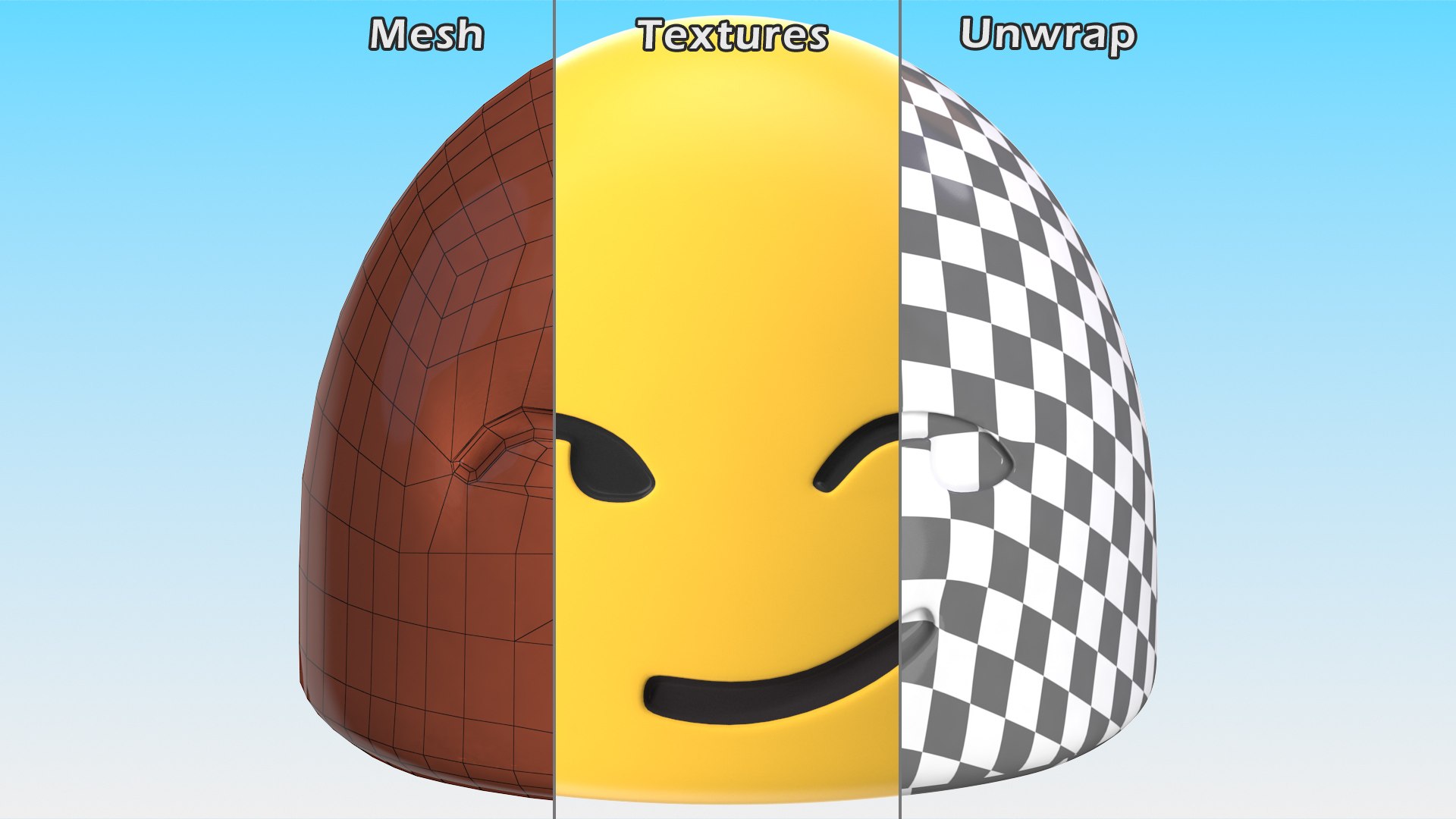 Smirking Face Android Emoji 3D Model - TurboSquid 1823740