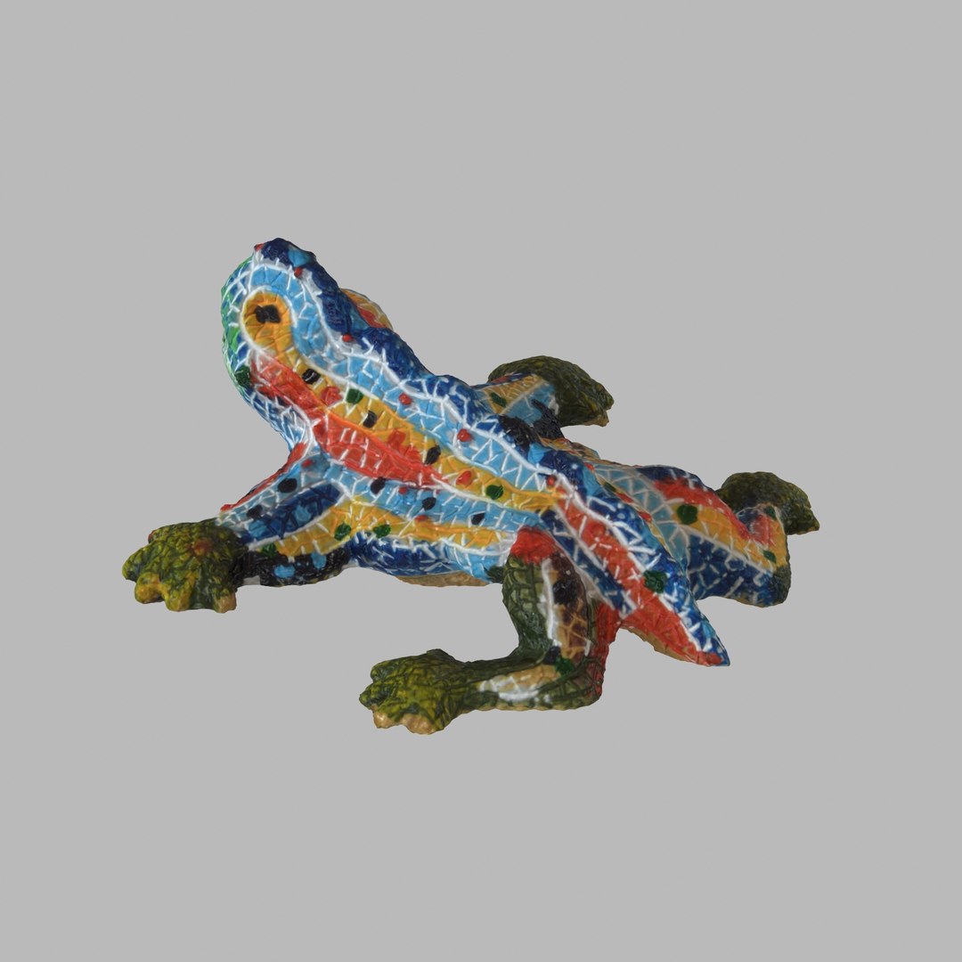 lizard magnet fridge 3d ma