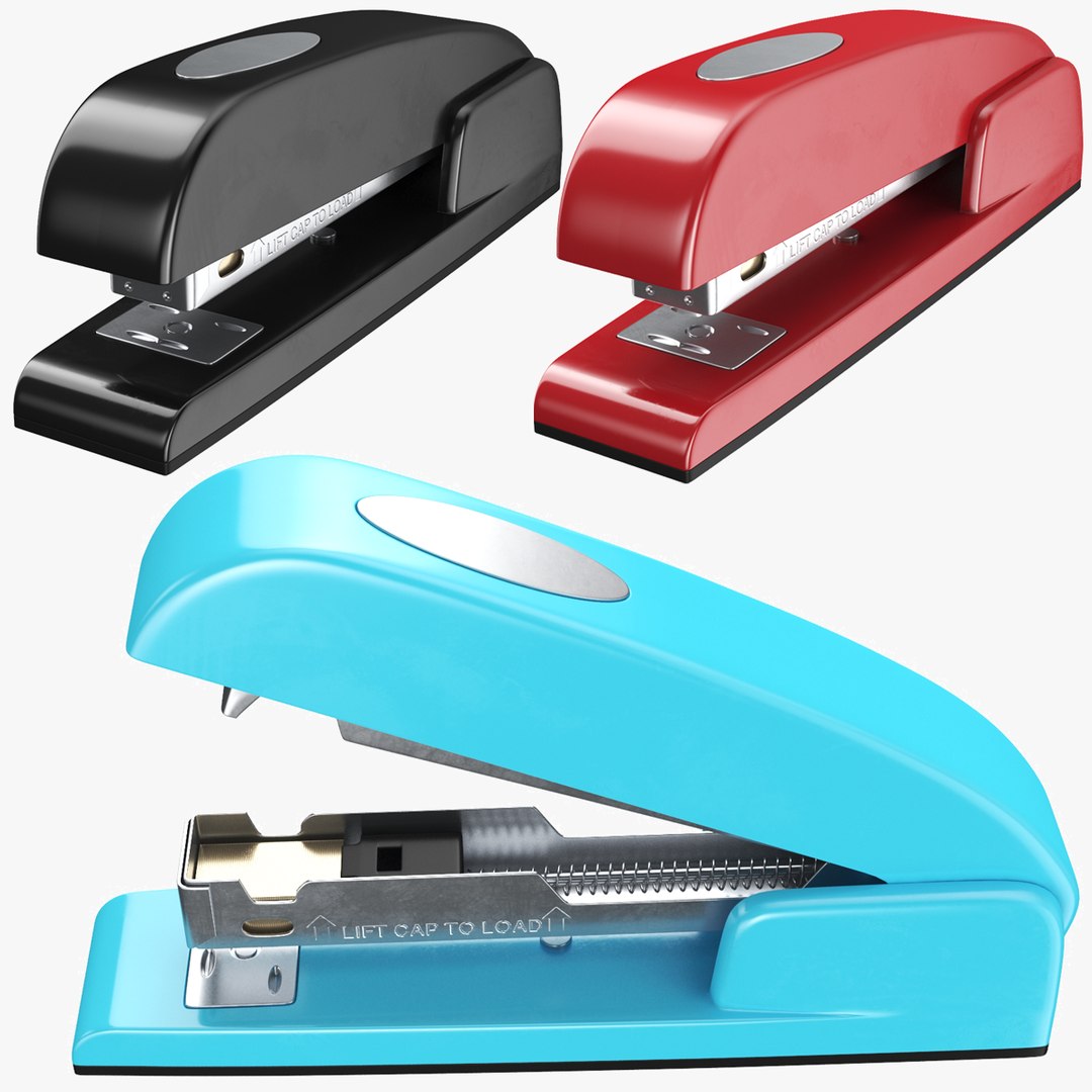 Staplers Three Colors Collection3D模型 - TurboSquid 1921062