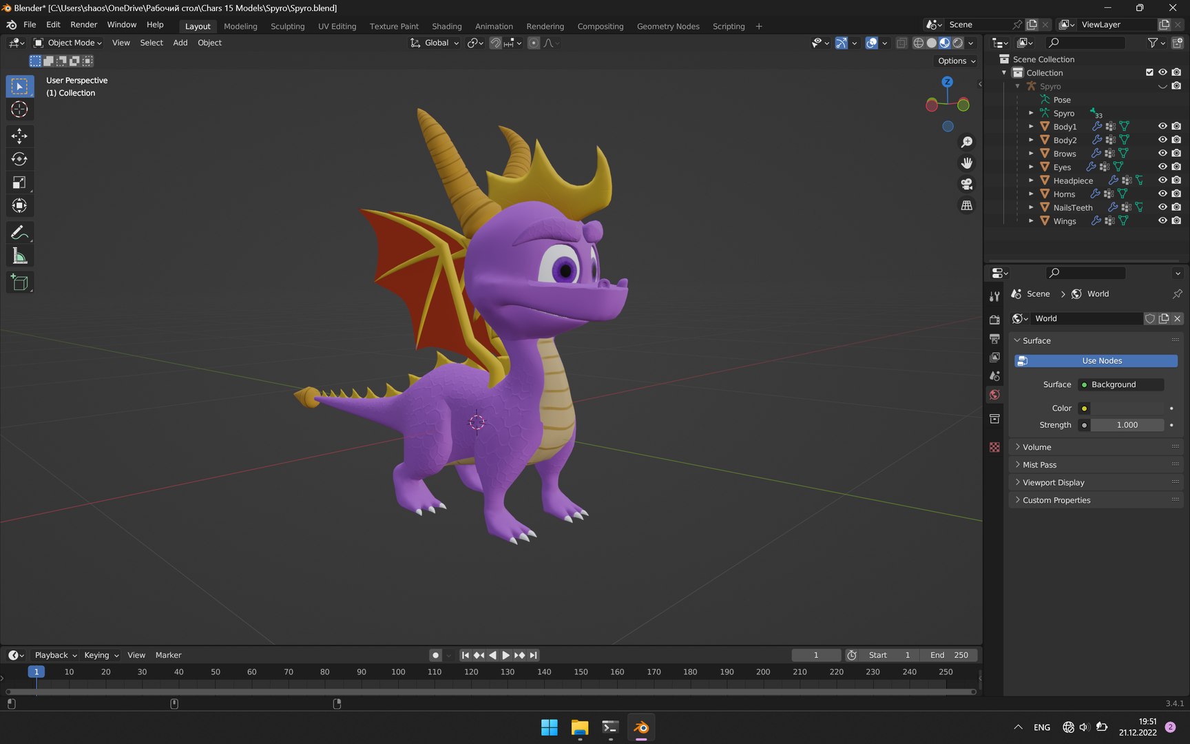 3D Model Spyro - TurboSquid 2079959