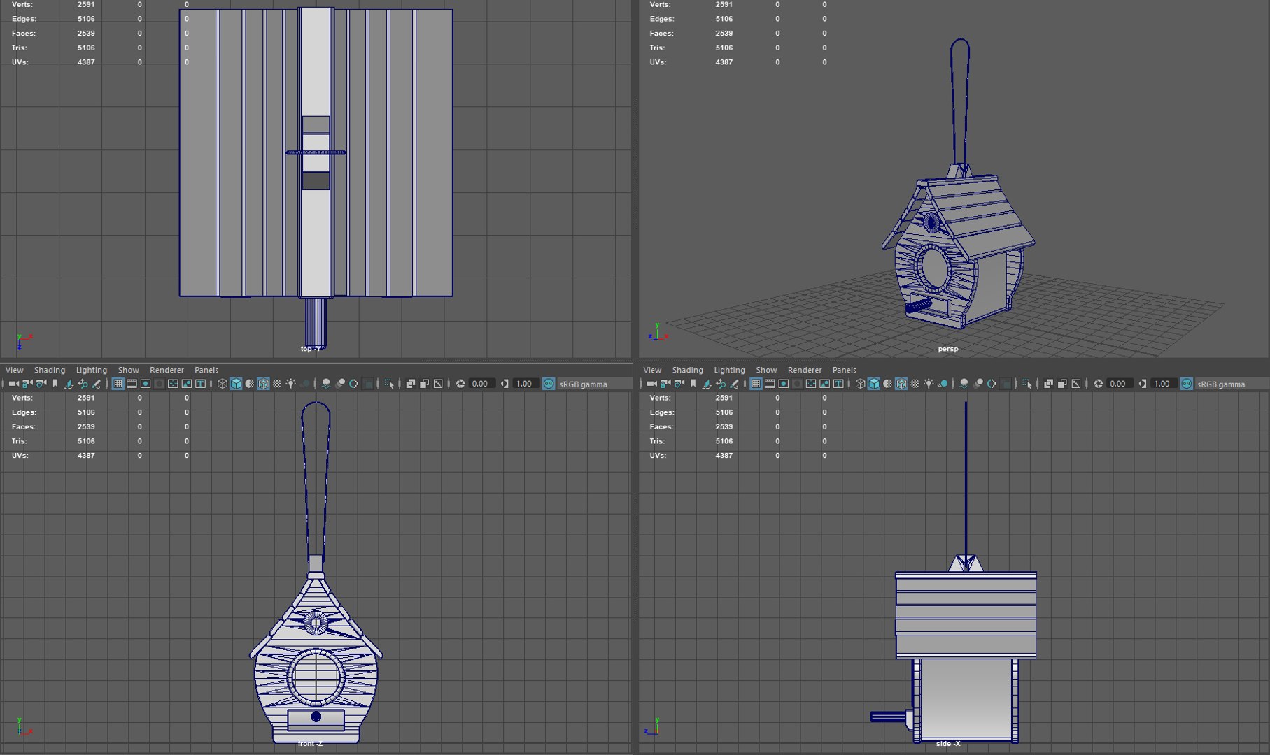 3D Birdhouse Model - TurboSquid 1885311