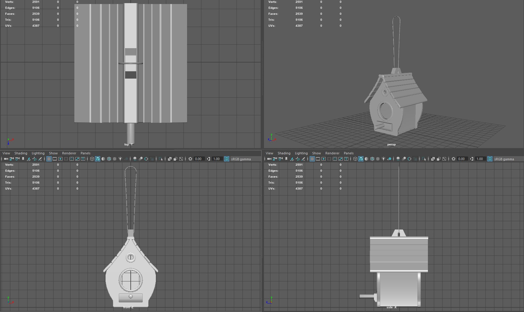 3D Birdhouse Model - TurboSquid 1885311