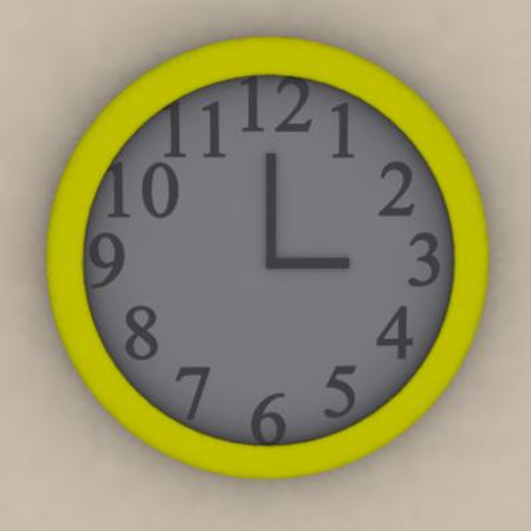Free Clock 3d Model