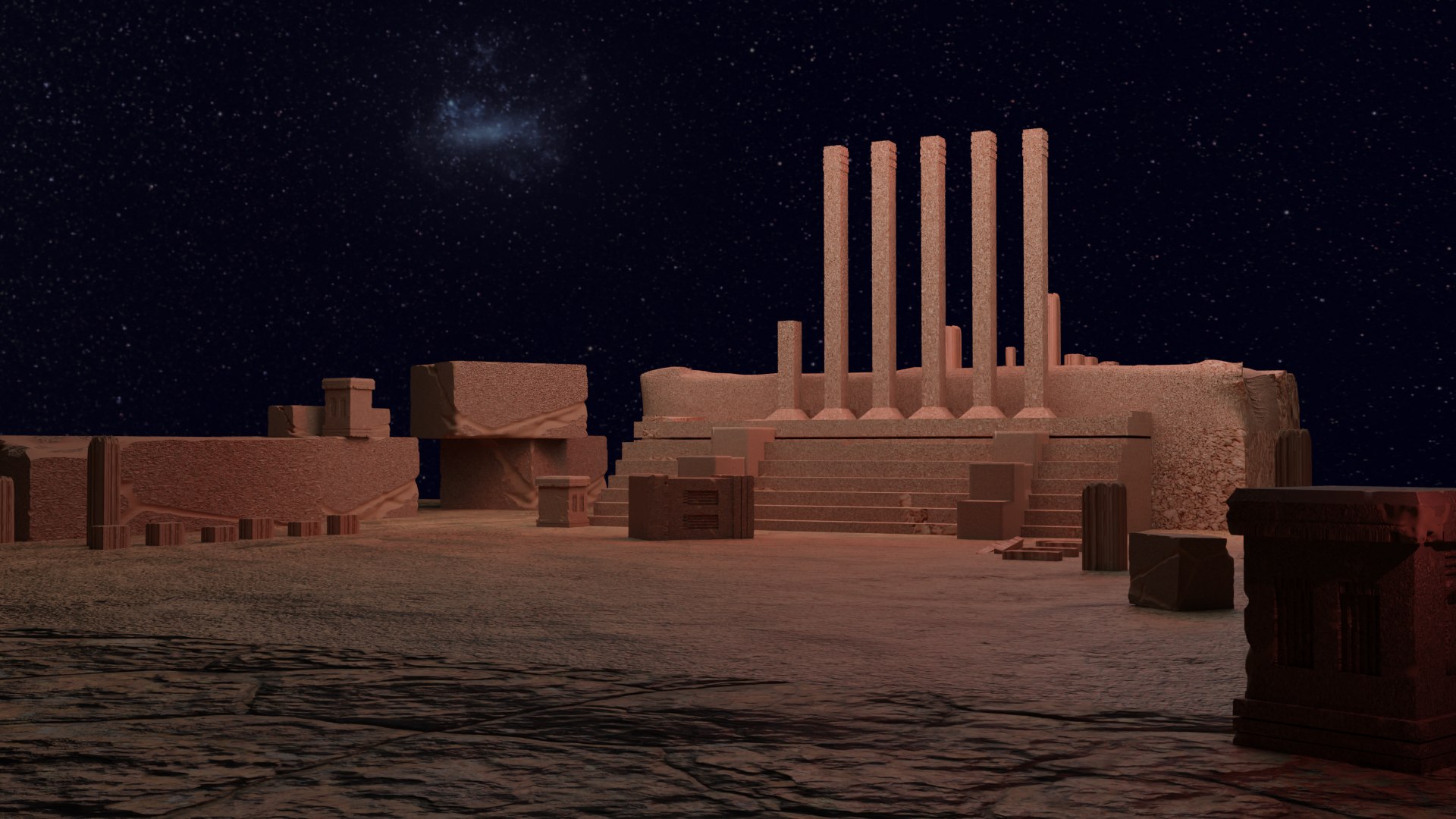 3D 3D Yemen Modeling Temple Of Barran Model - TurboSquid 2305804