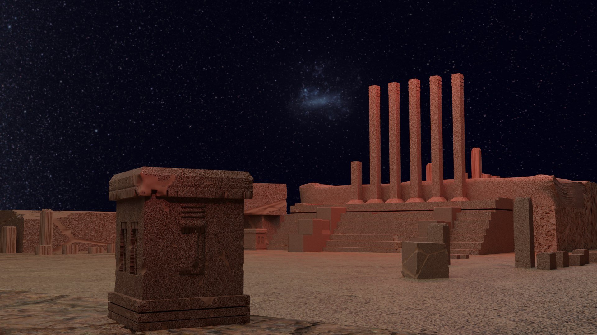 3D 3D Yemen Modeling Temple Of Barran Model - TurboSquid 2305804