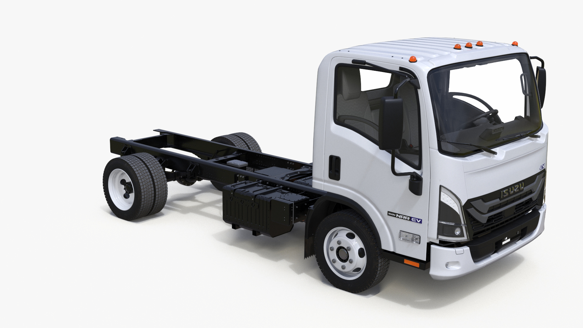 Isuzu NRR EV Truck 132 Inch Bodiless Rigged 3D Model - TurboSquid 2385632