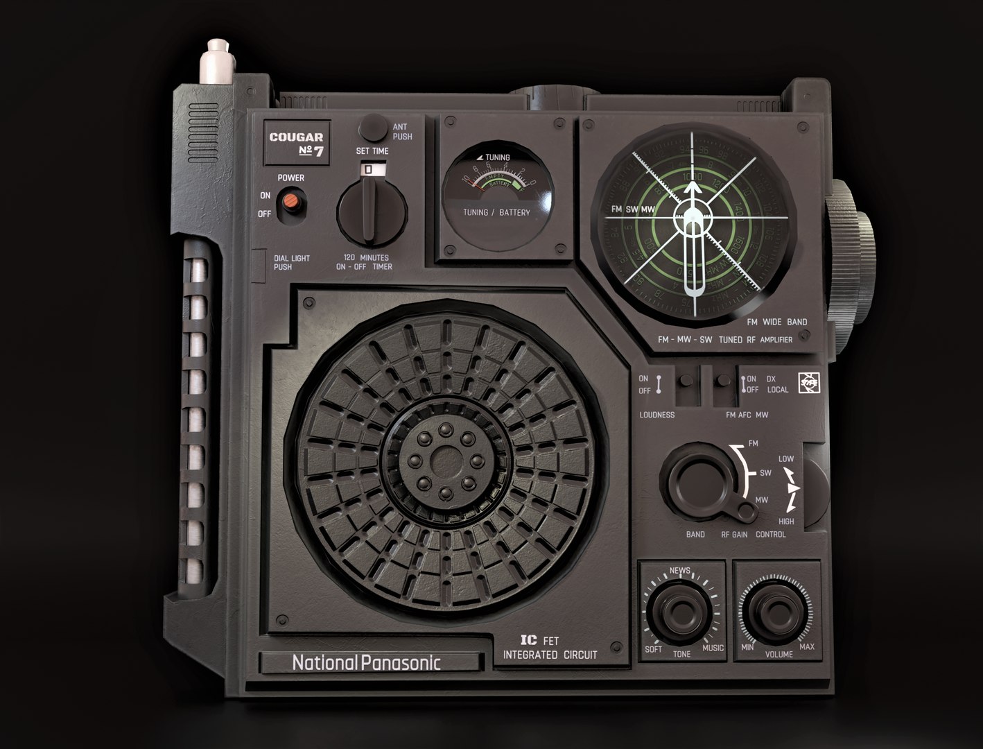 3D Model Radio Blender - TurboSquid 1696557