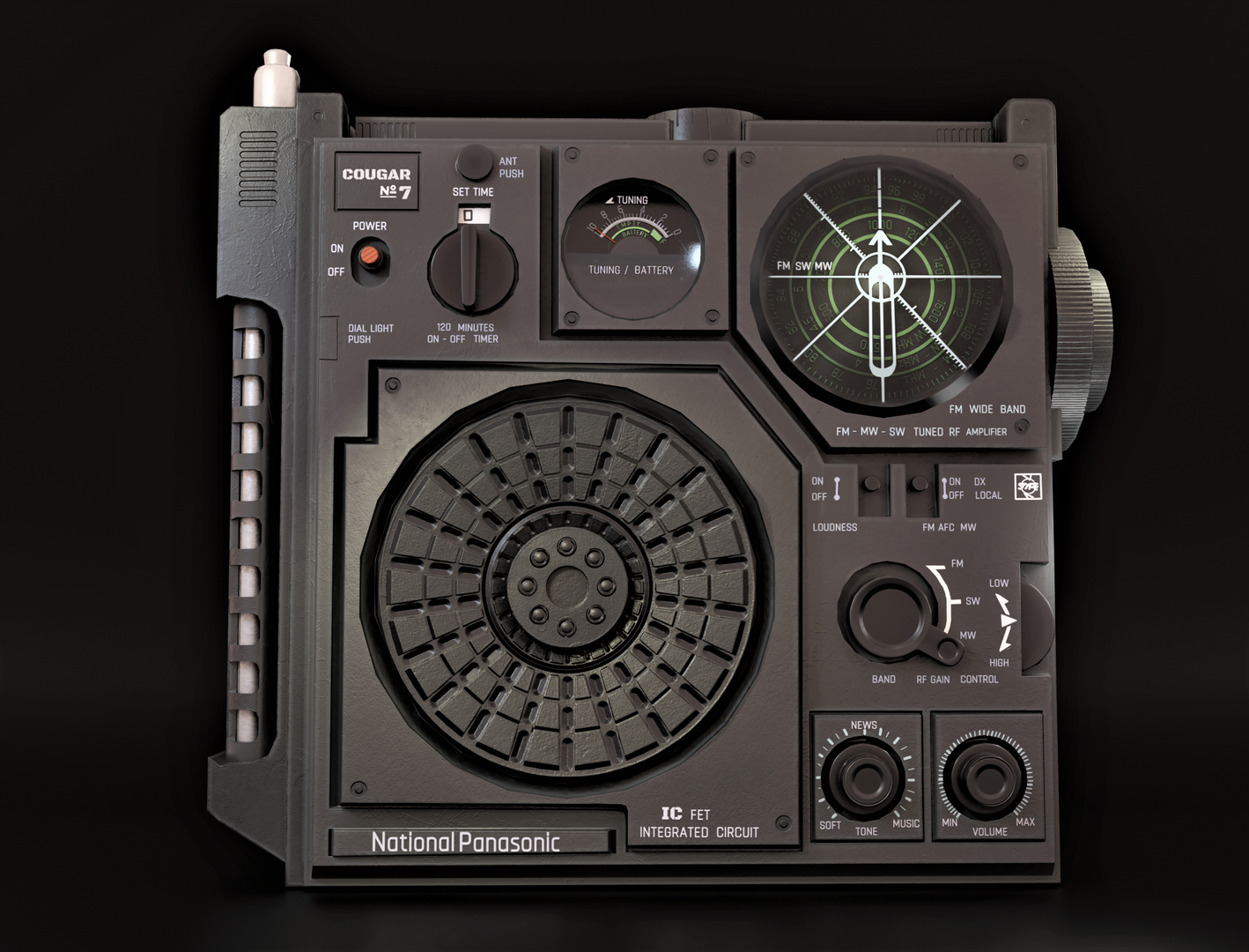 3D model radio blender - TurboSquid 1696557