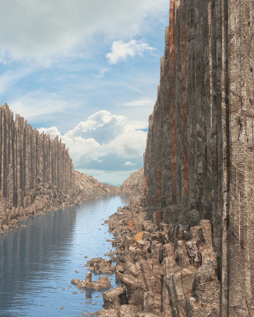 Stuolagil Canyon Iceland Model - TurboSquid 1827503