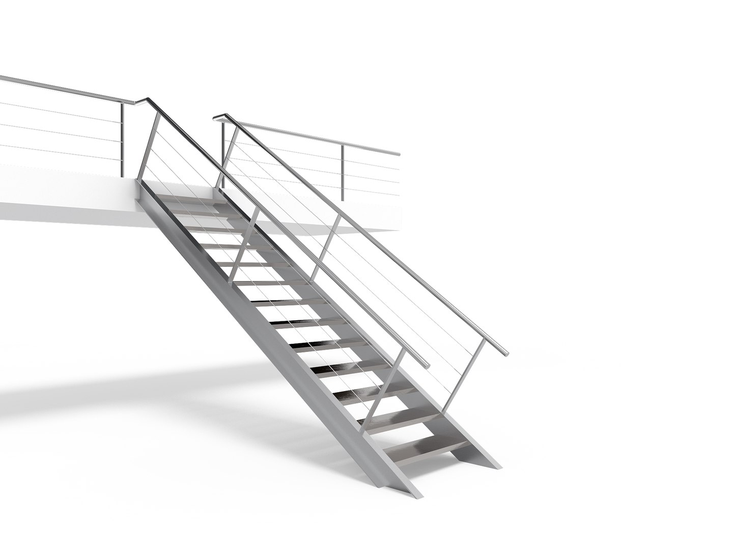Metal Stair Staircase 3D Model - TurboSquid 1388210