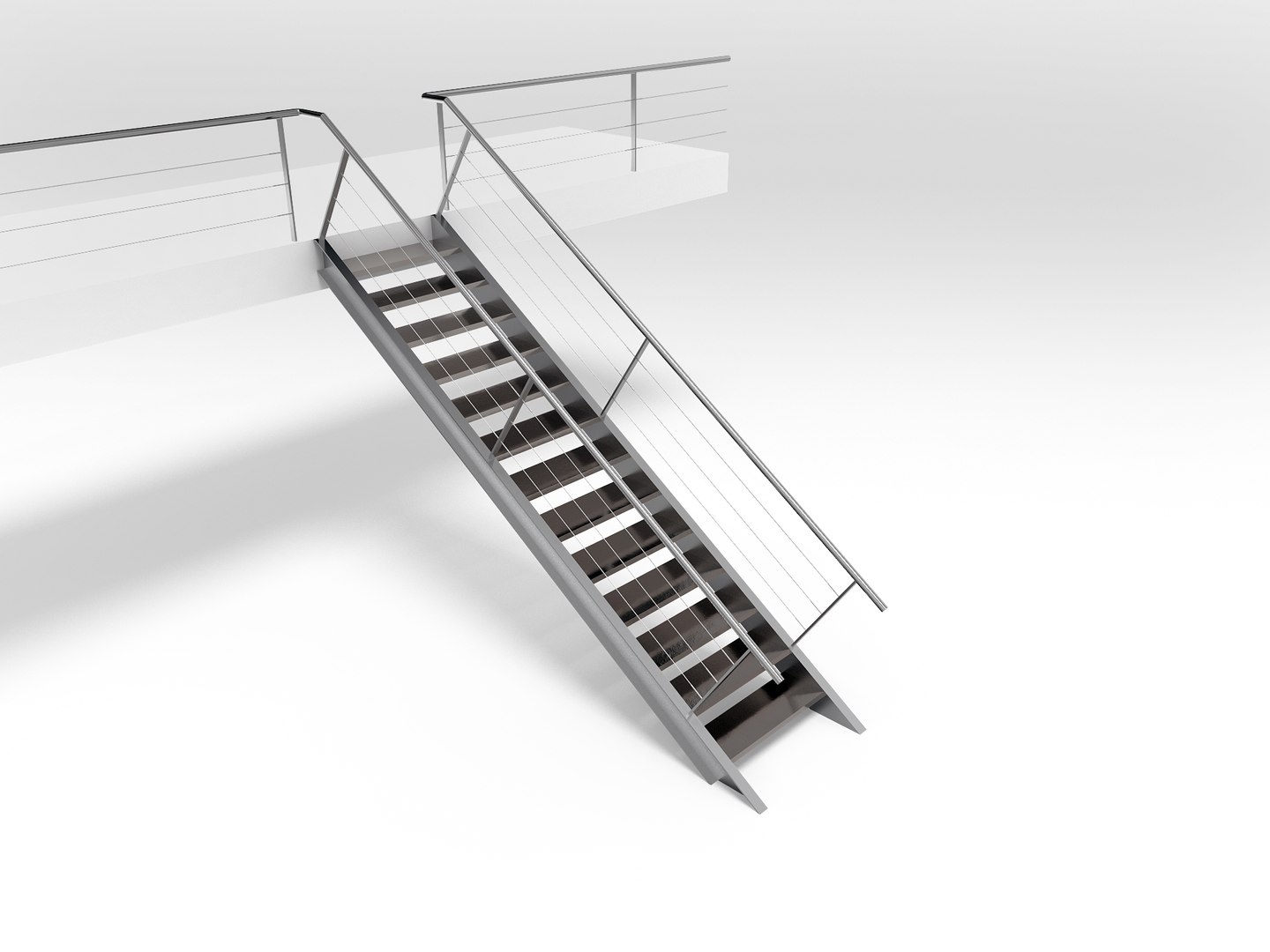 Metal Stair Staircase 3D Model - TurboSquid 1388210