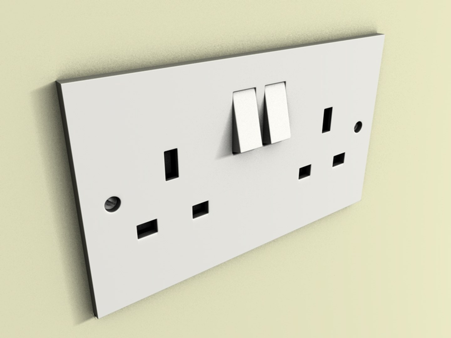 Uk Socket 3d Model