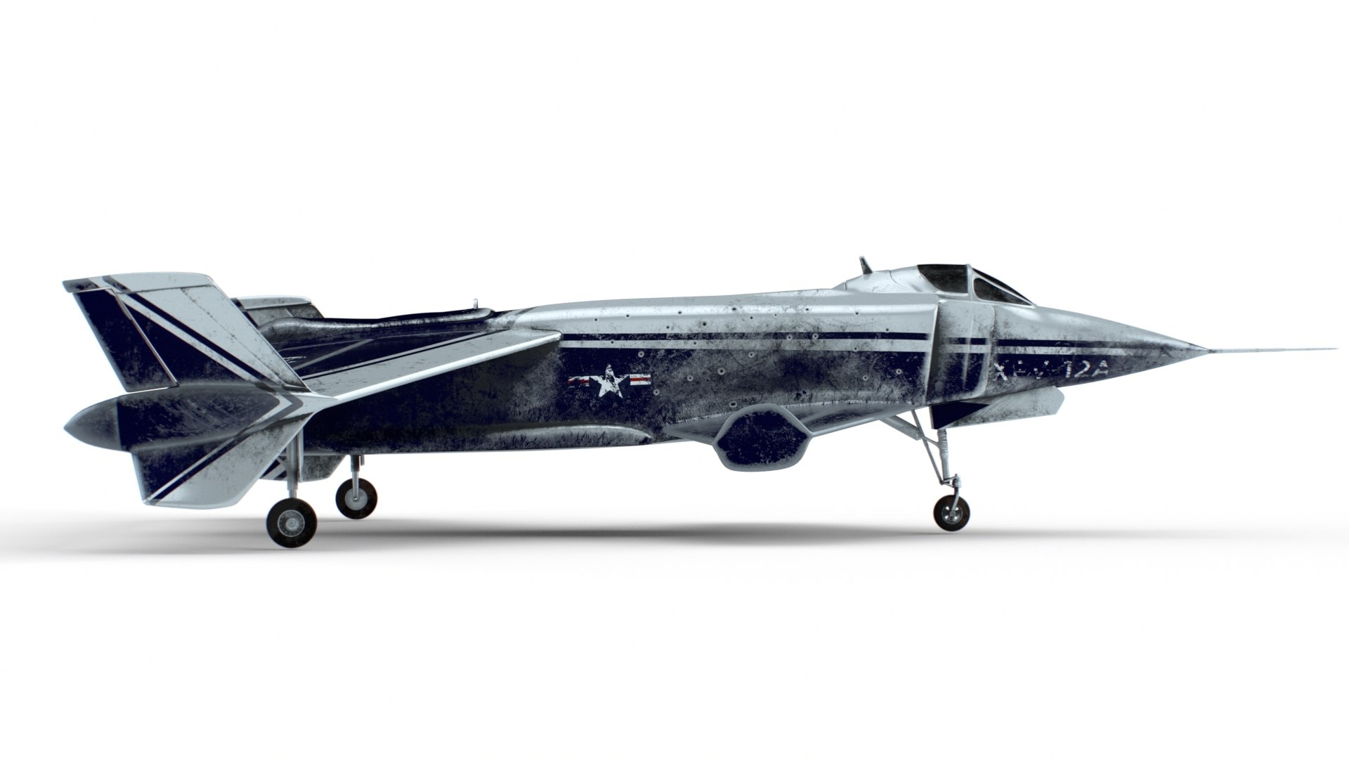 3D Model Rockwell Fighter - TurboSquid 1712329