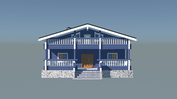 Blender Log-Cabin Models | TurboSquid