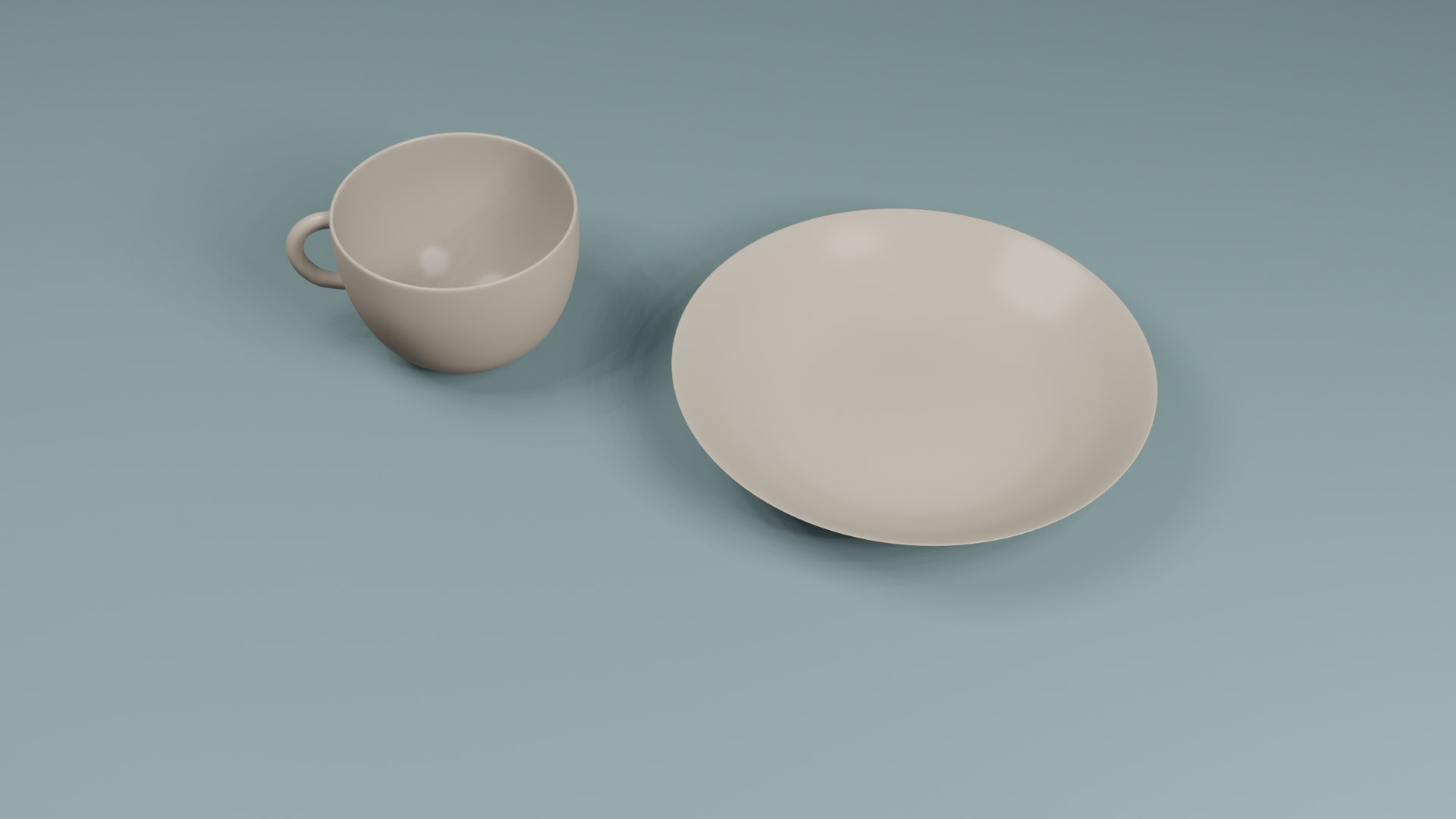 3D Cup And Plate Model - TurboSquid 2096070