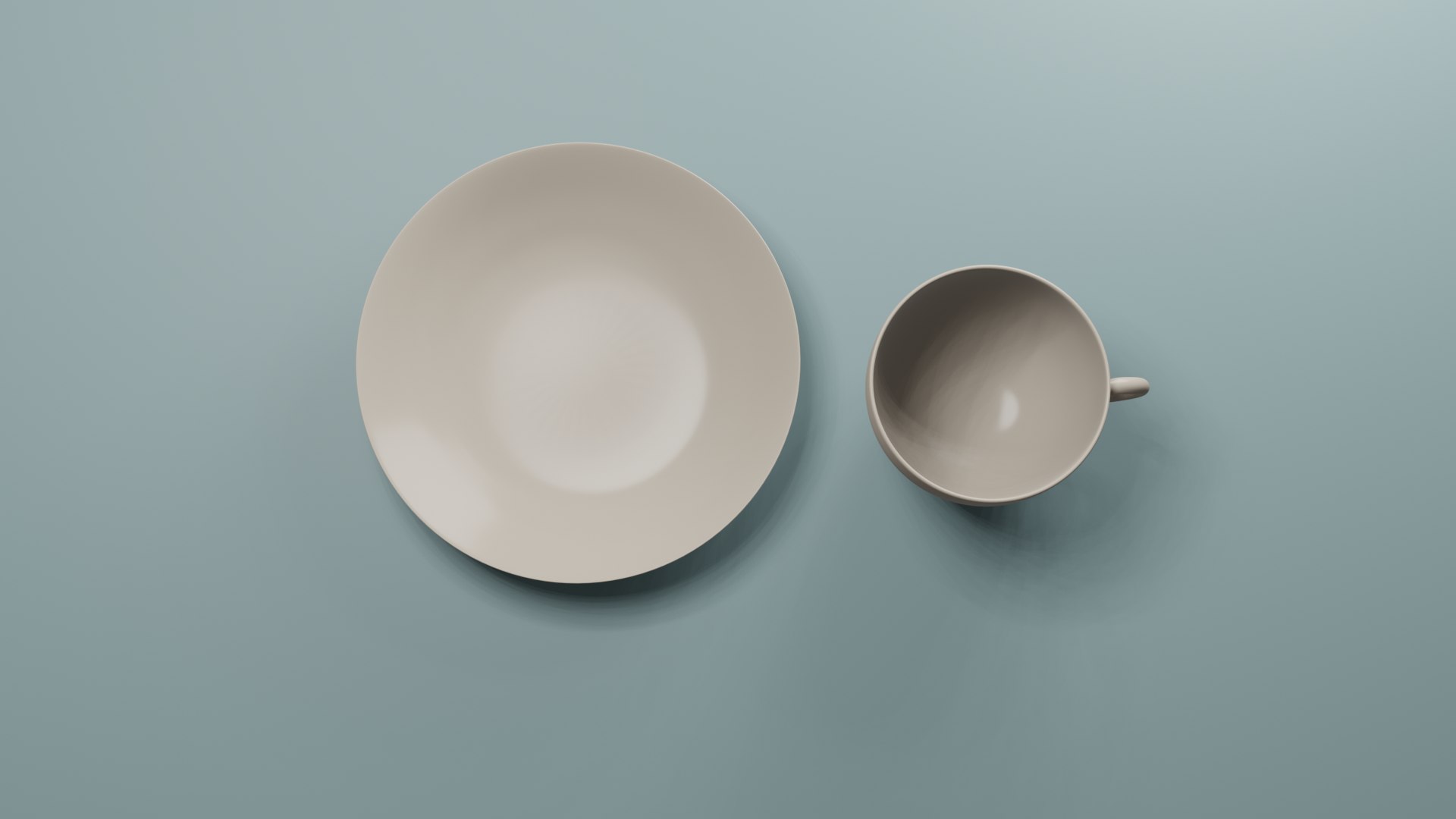 3D Cup And Plate Model - TurboSquid 2096070