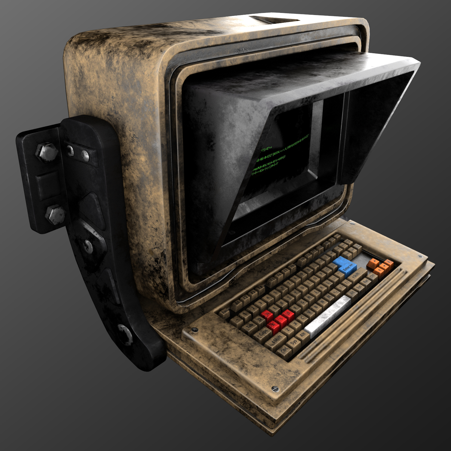 Sci-fi monitor 4 model - TurboSquid 1198111