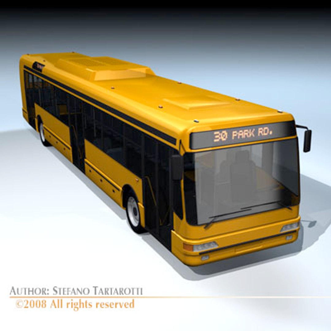3d Model City Bus