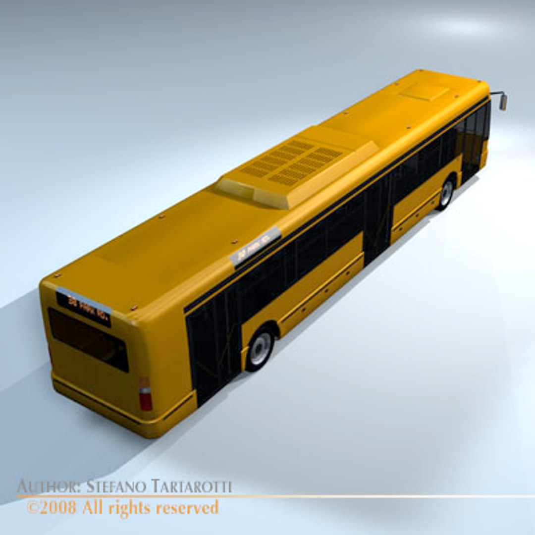 3d Model City Bus