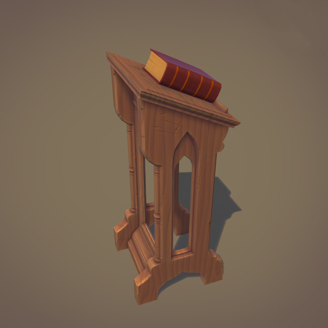 Gothic Lectern 3D - TurboSquid 1540703