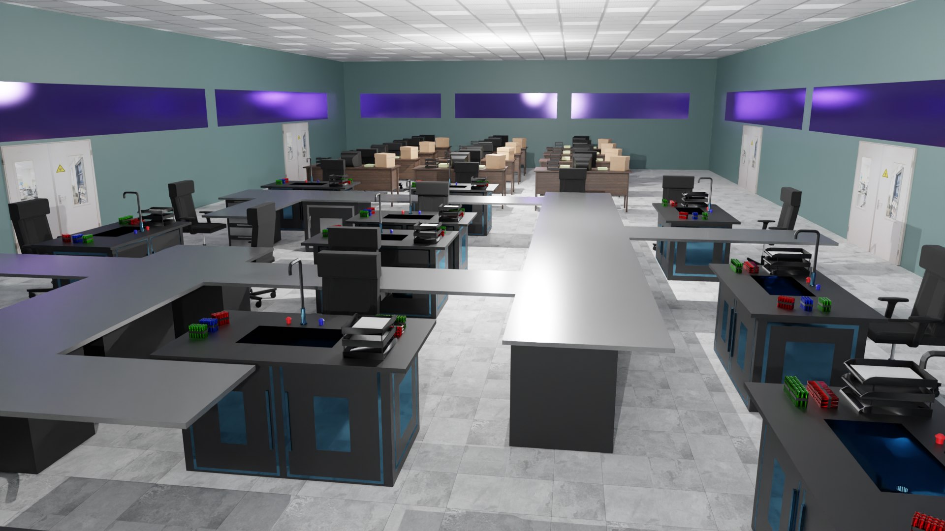 3D Model Laboratory Interior - TurboSquid 2140780
