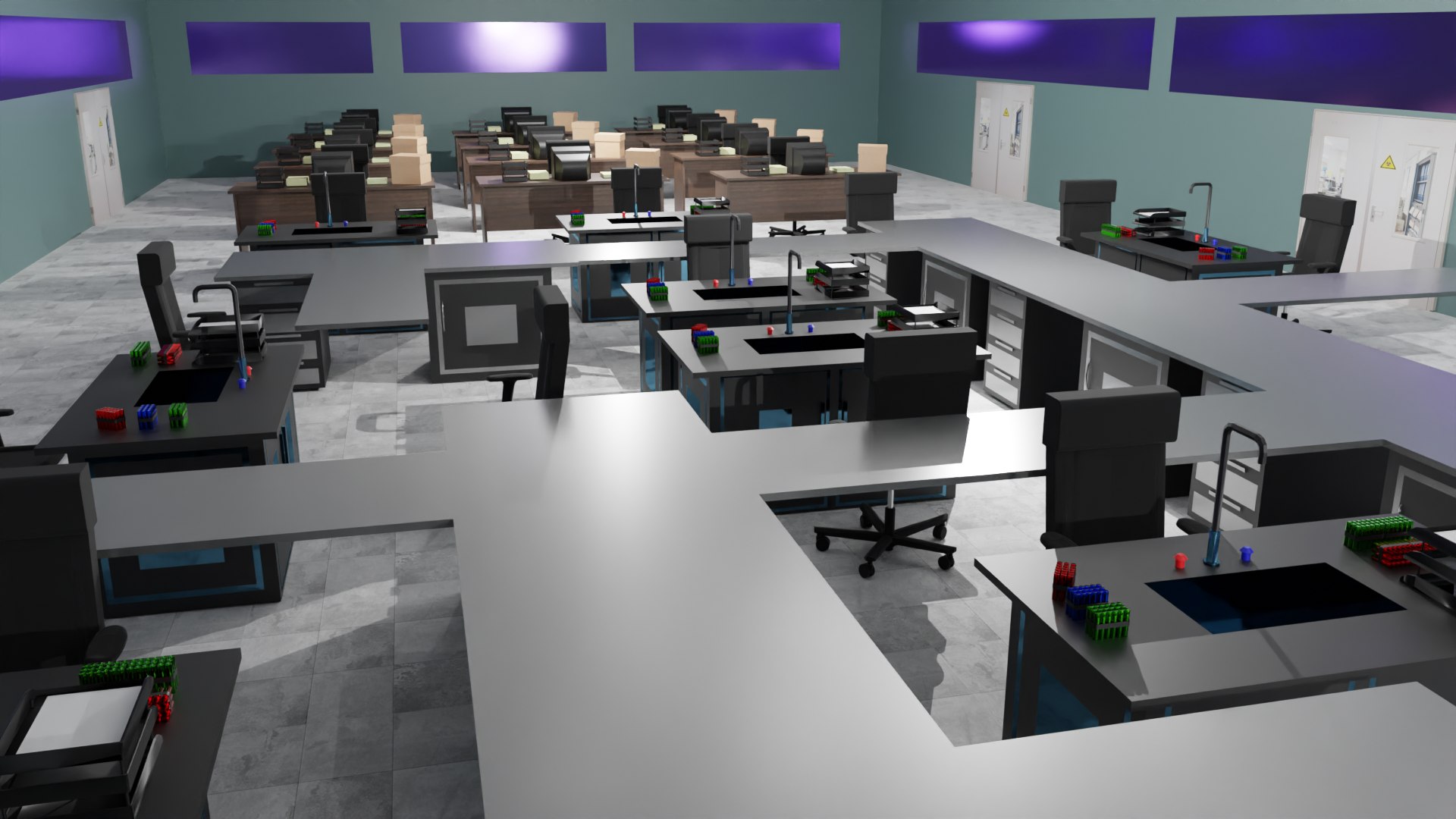 3D Model Laboratory Interior - TurboSquid 2140780