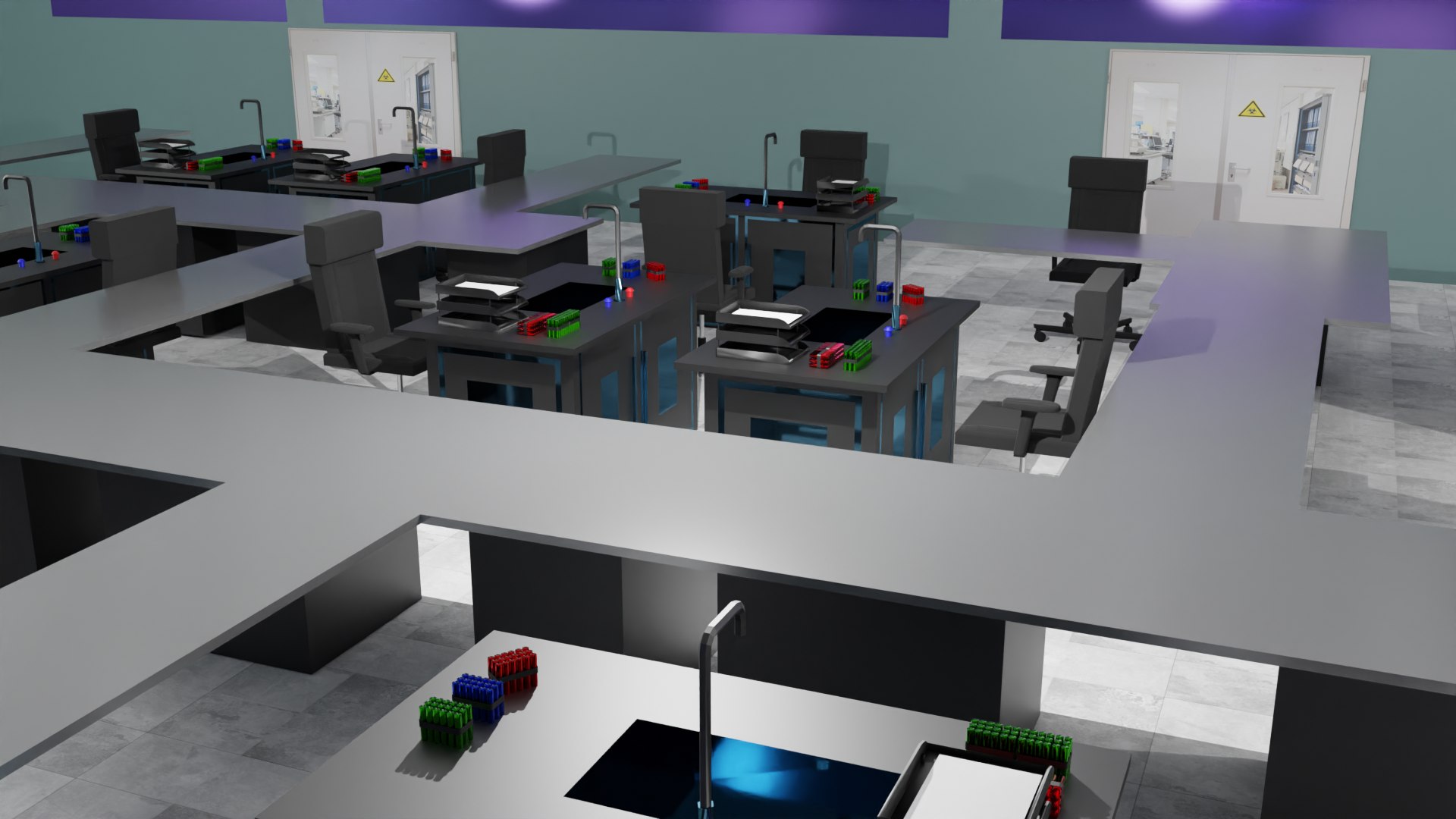 3D Model Laboratory Interior - TurboSquid 2140780
