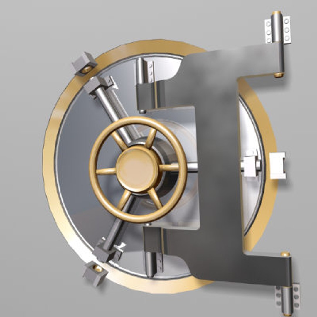Bank Vault Safe Door 3d Model