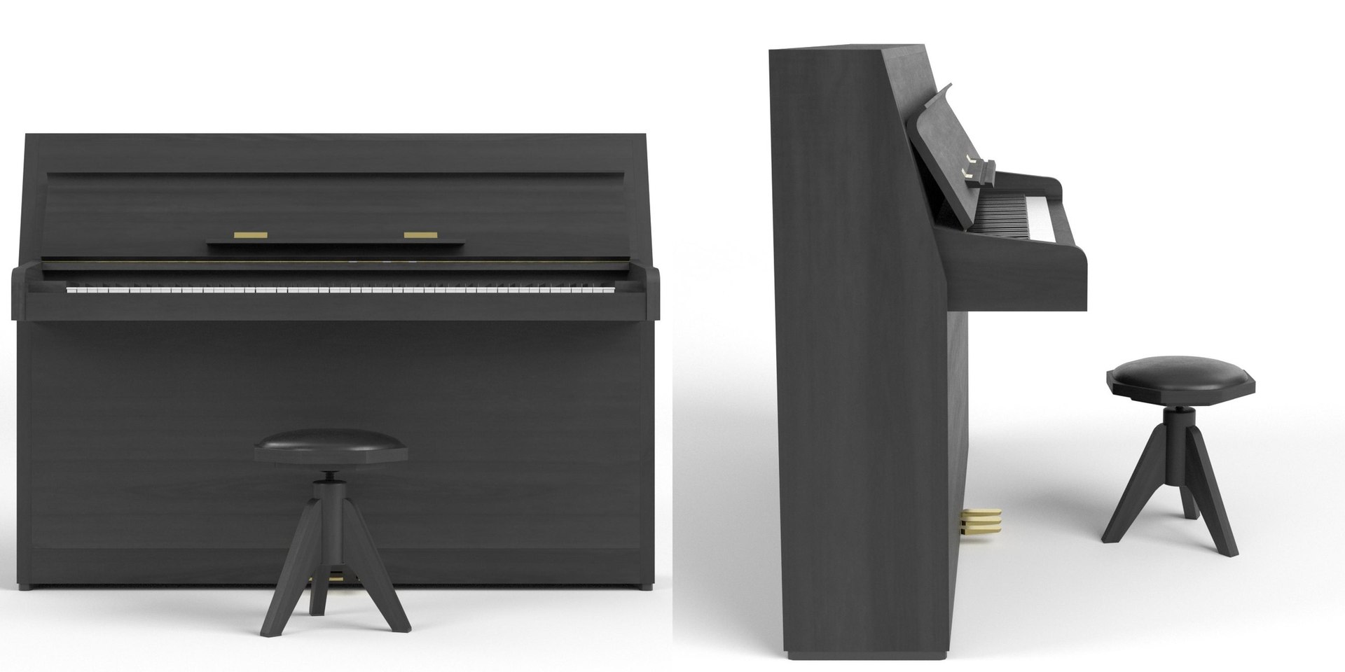 Vertical Piano 3D - TurboSquid 1903215