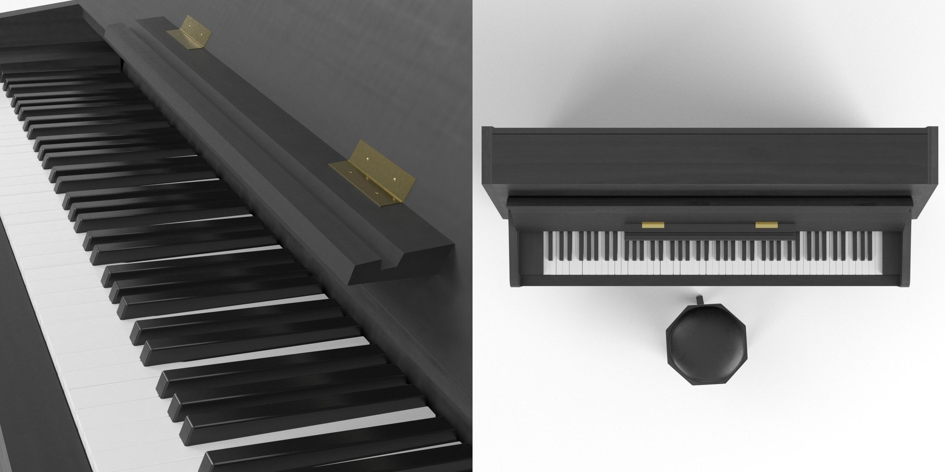 Vertical Piano 3D - TurboSquid 1903215