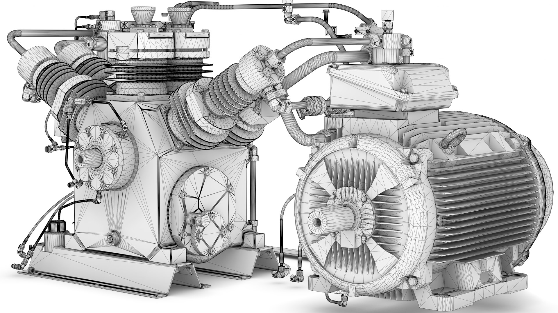 Air Compressor Factory Industrial Machine 3D Model - TurboSquid 1802072