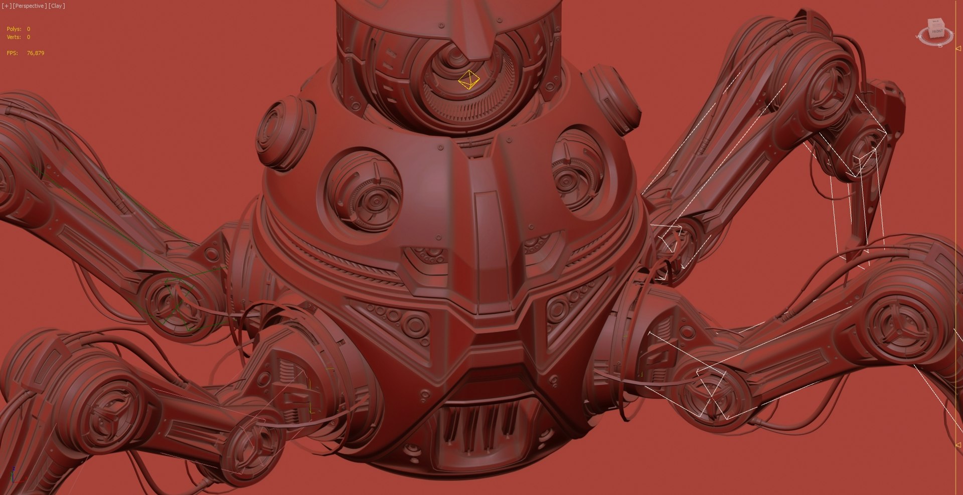 Spider Robot Mech - Rigged Model - TurboSquid 2347383