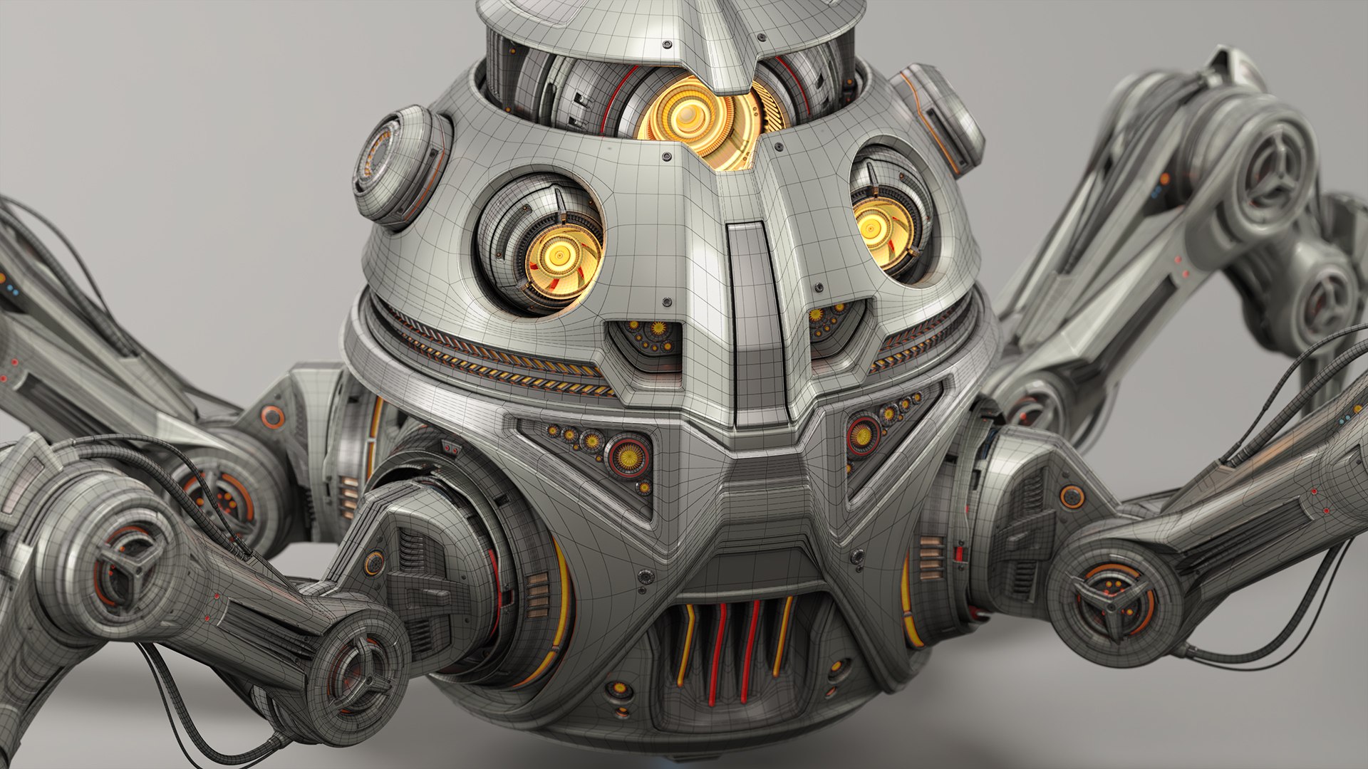 Spider Robot Mech - Rigged Model - TurboSquid 2347383