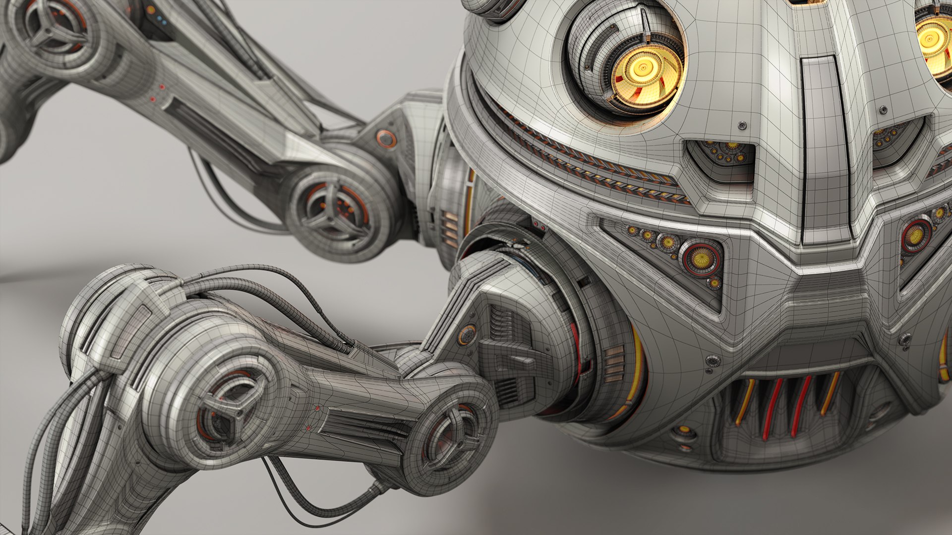 Spider Robot Mech - Rigged Model - TurboSquid 2347383