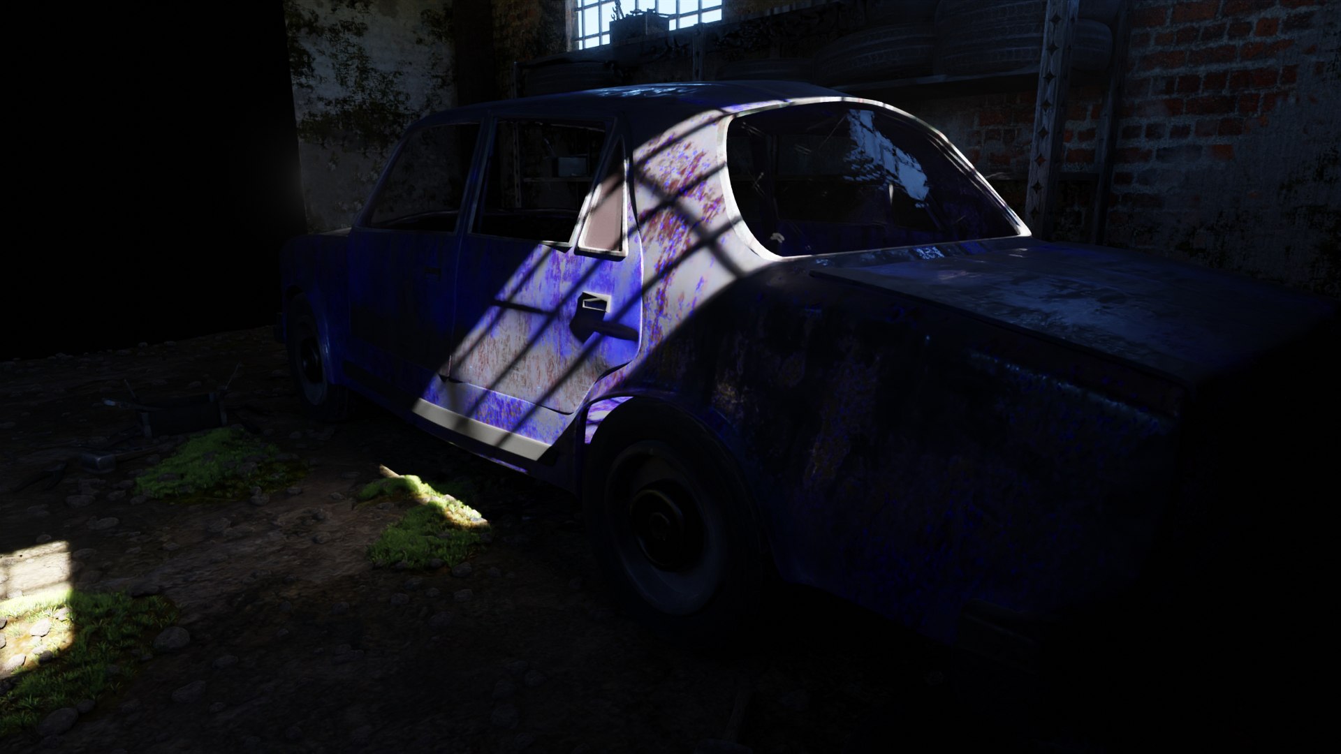 Garage scene car interior 3D - TurboSquid 1674565