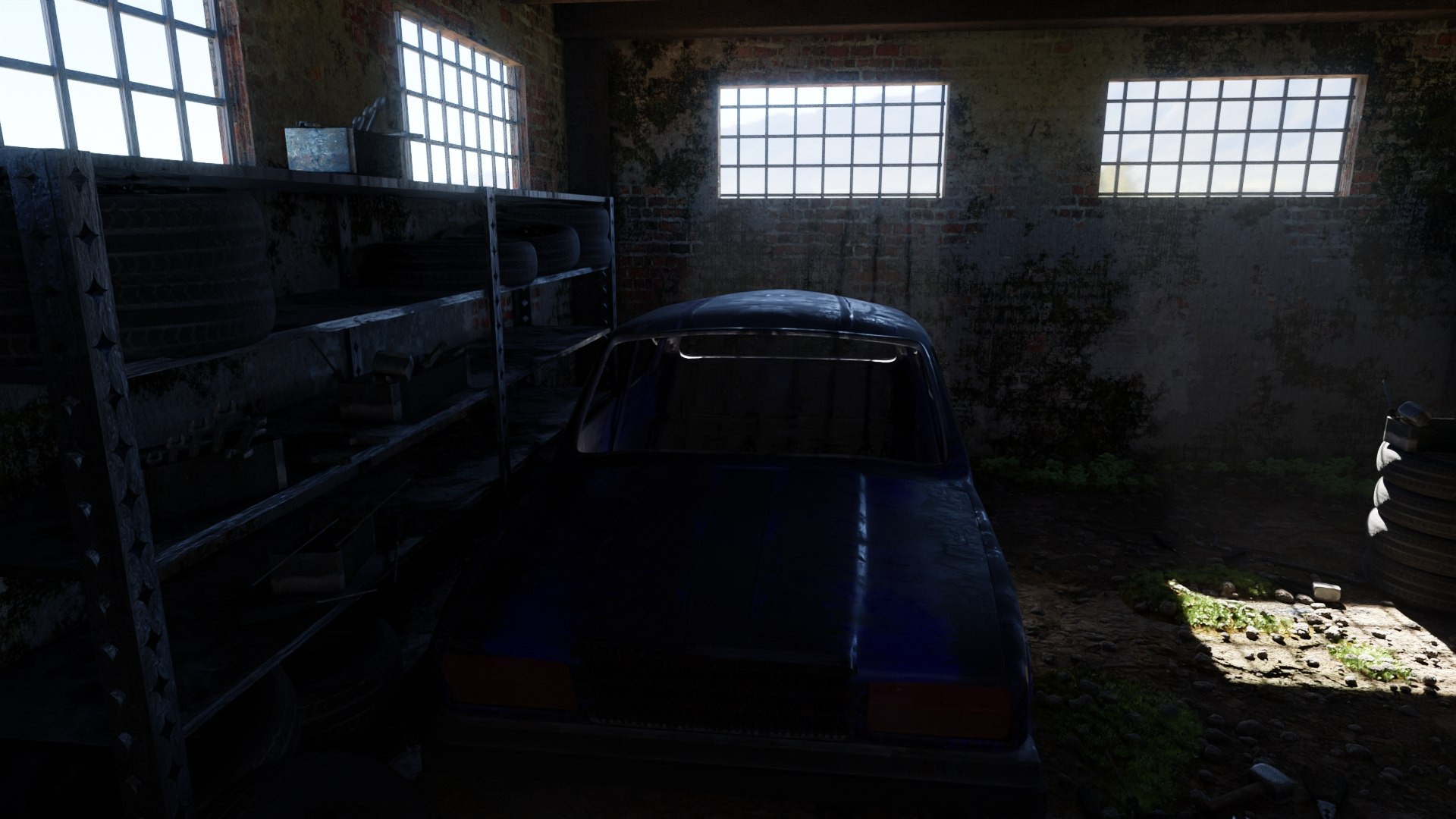 Garage scene car interior 3D - TurboSquid 1674565