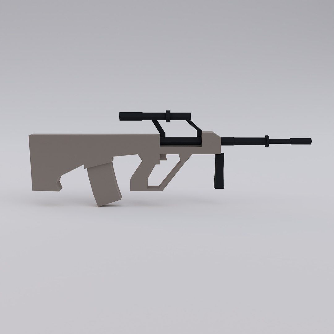 3D STEYR AUG Austrian Bullpup Assault Rifle - TurboSquid 1993207